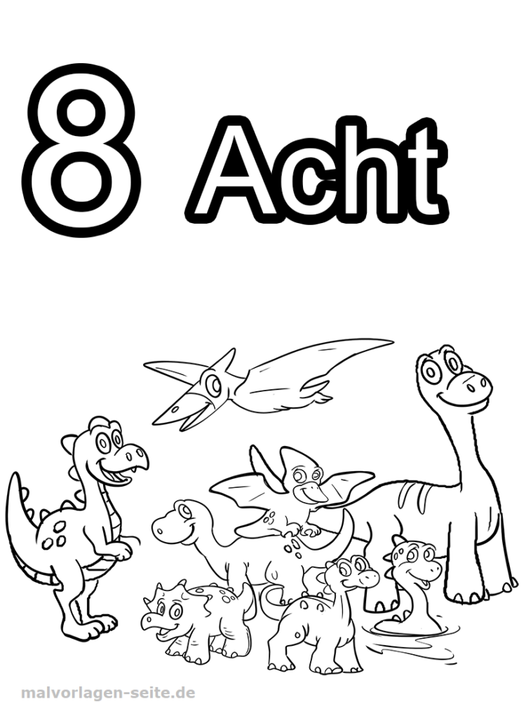Ausmalbilder Zahlen und Buchstaben kostenlos drucken und ausmalen