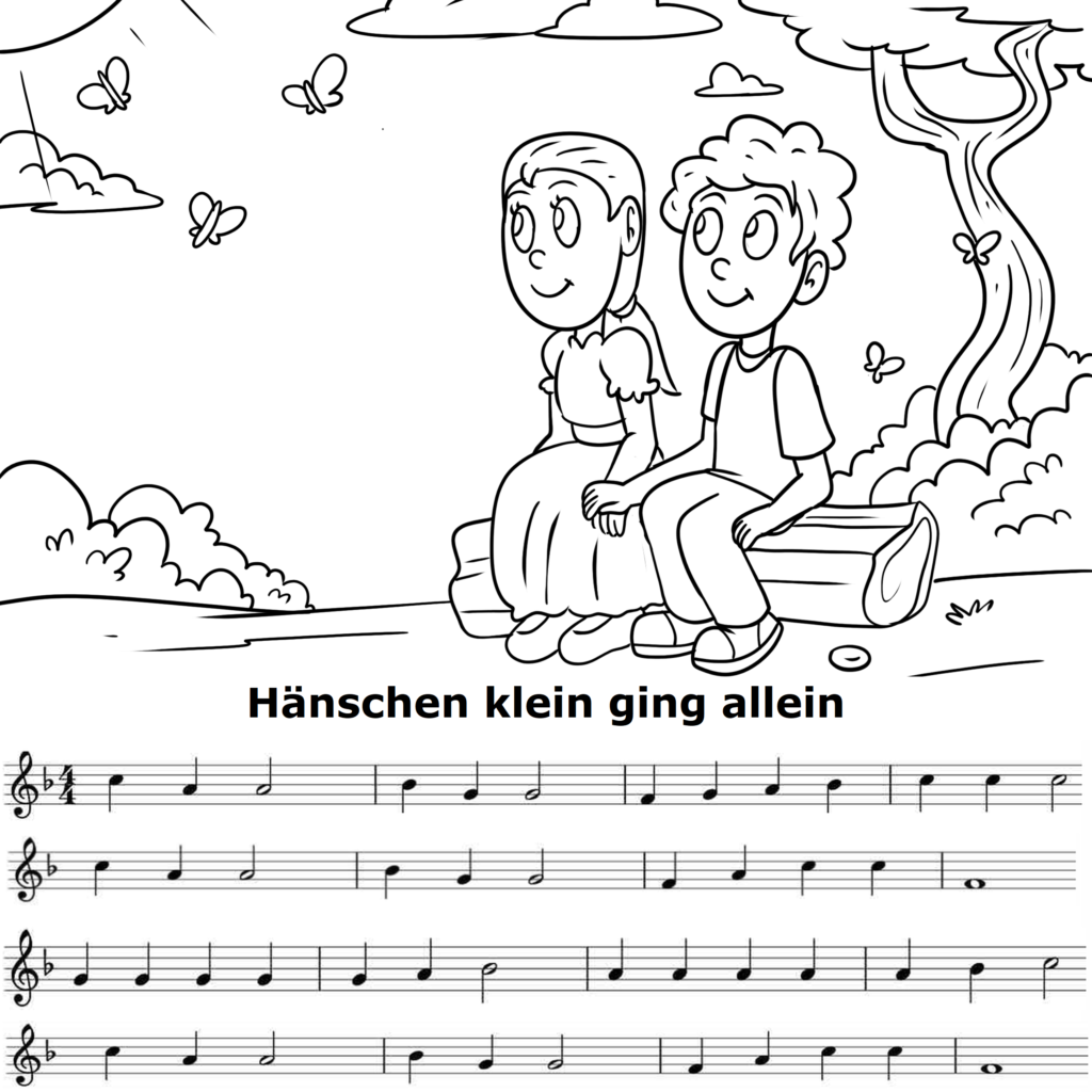 Noten und Texte von Kinderliedern - Kostenlos zum Download