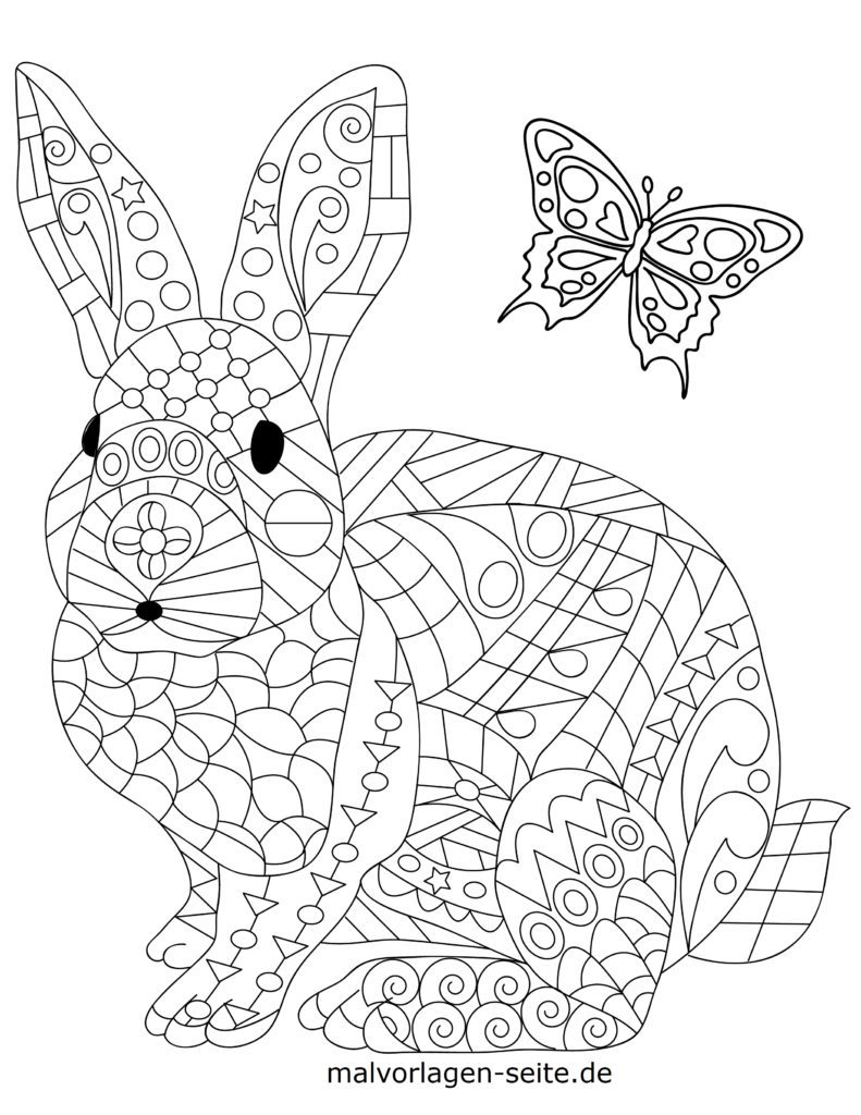Malvorlage Malvorlagen Hase Hasen Kostenlose Ausmalbilder Sketch ...