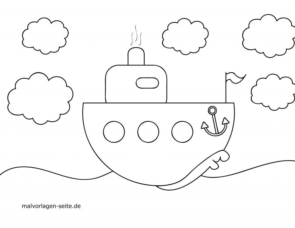 Ausmalbilder Boote und Schiffe kostenlos drucken und ausmalen