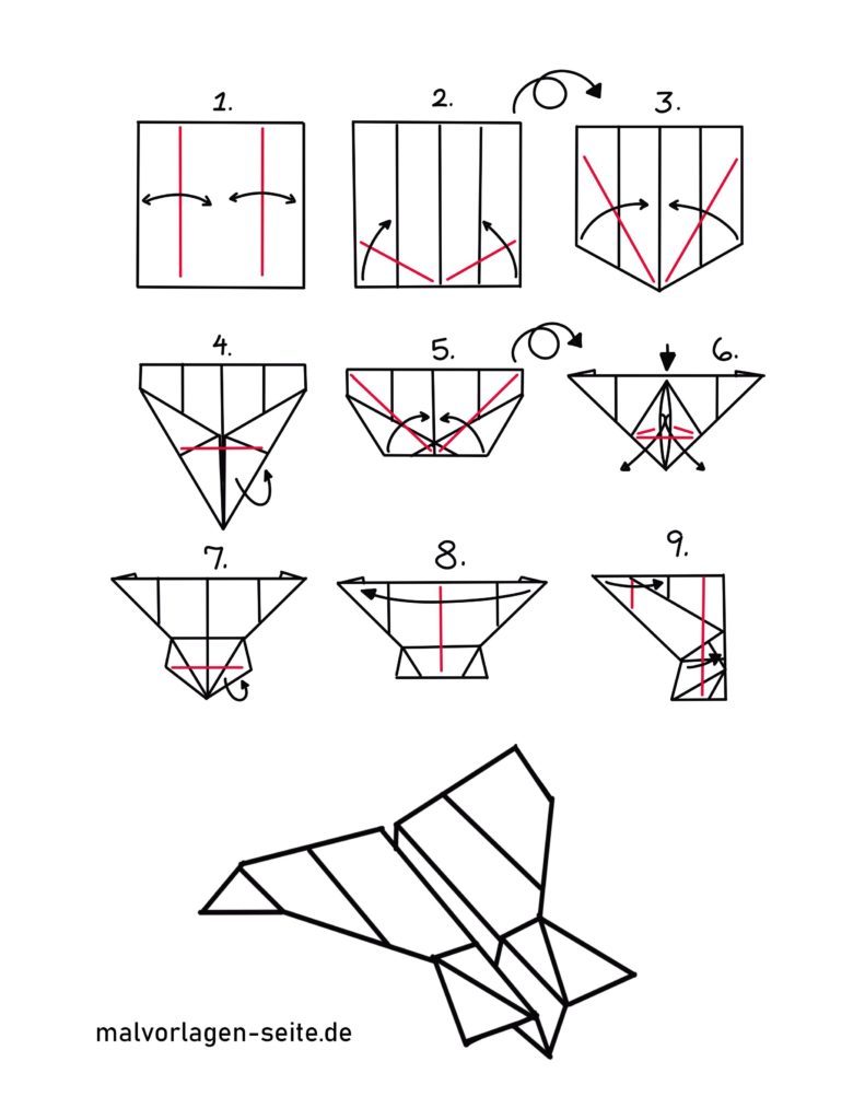 Origami Anleitungen zum Falten | Jetzt kostenlos herunterladen