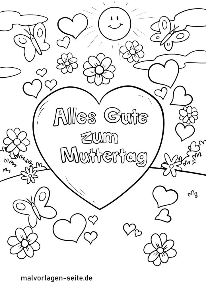 Blumen Rahmen | Ausmalbild kostenlos herunterladen