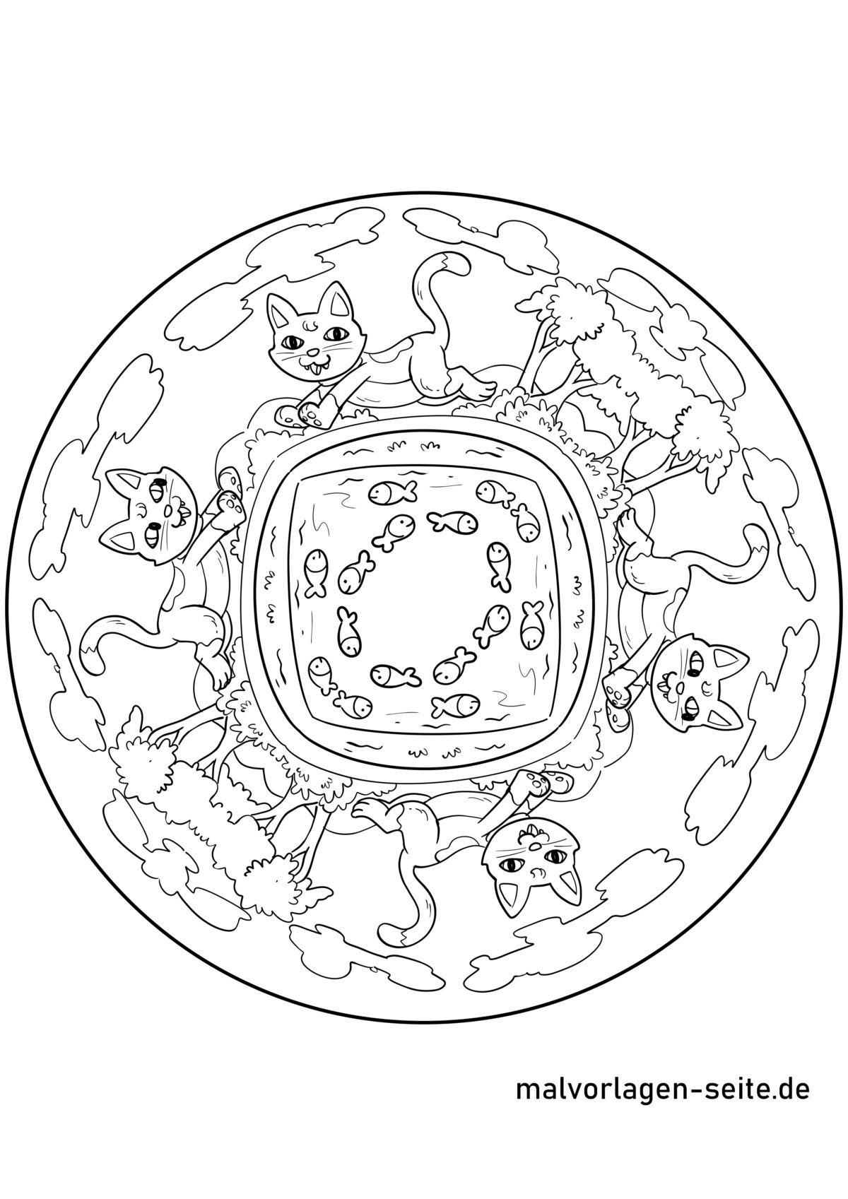Tiermandalas - Tier Mandalas zum Ausmalen für Kinder