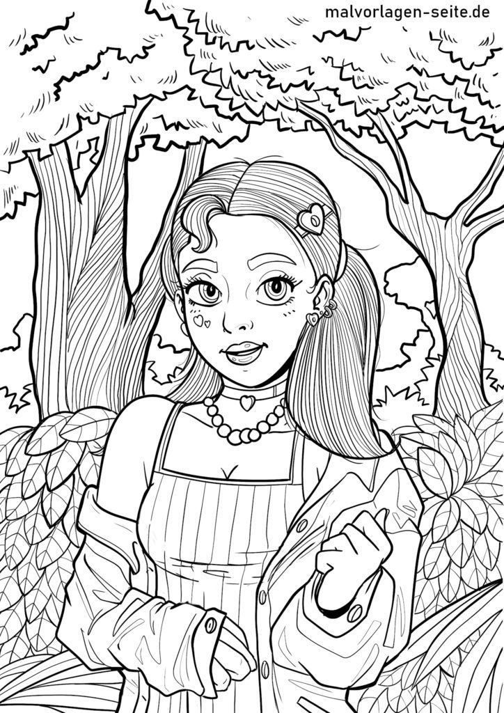 Ausmalbilder Frauen | Jetzt kostenlos herunterladen