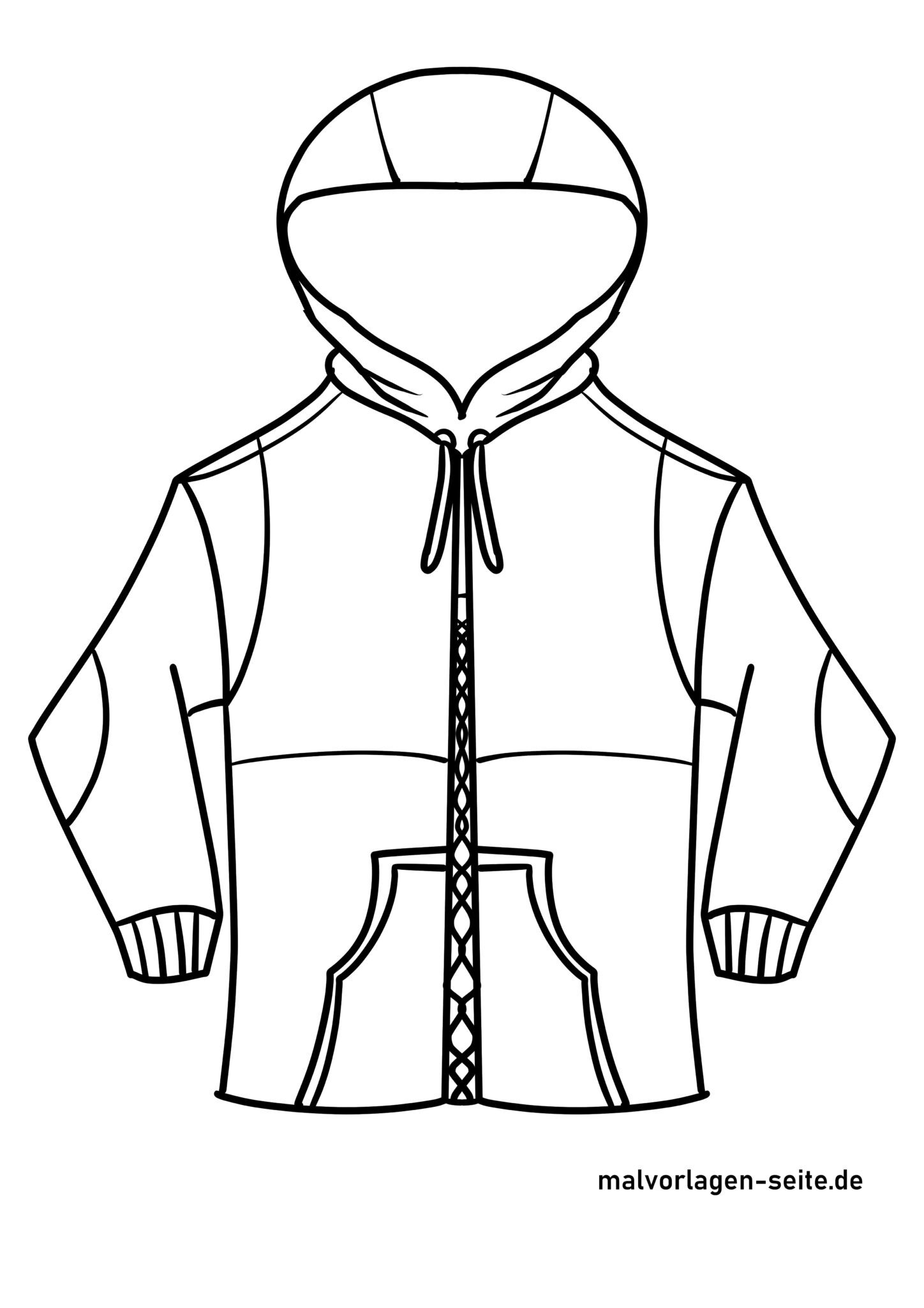 Malvorlage Pullover - Kleidung | Ausmalbild kostenlos herunterladen