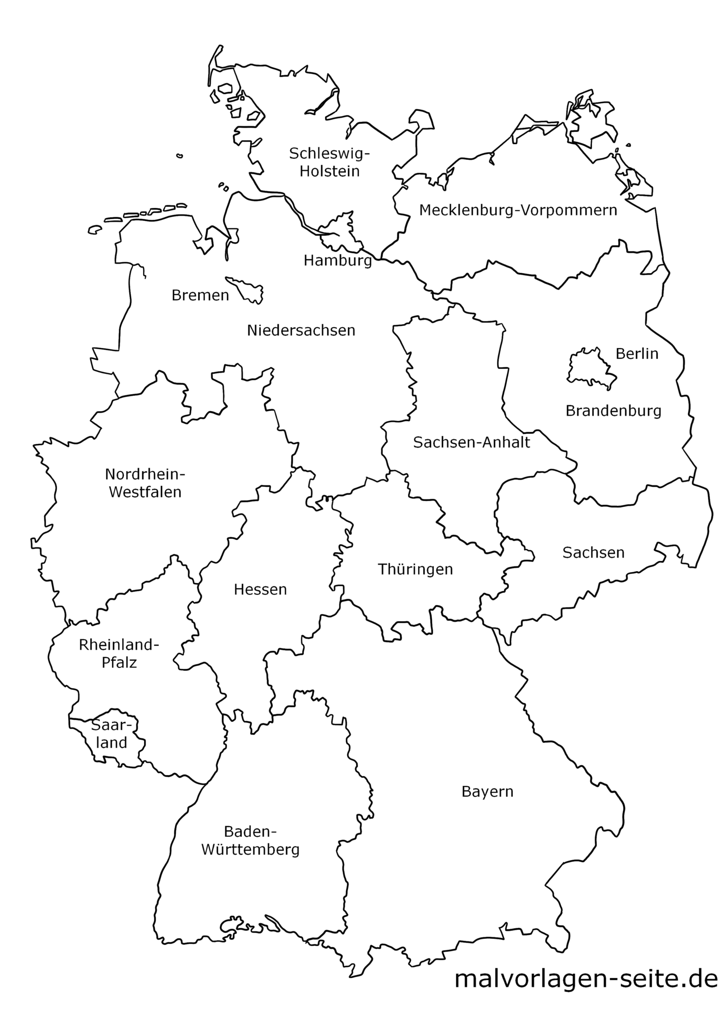 Wie Hei en Die 16 Bundesl nder Von Deutschland Und Die Hauptst dte